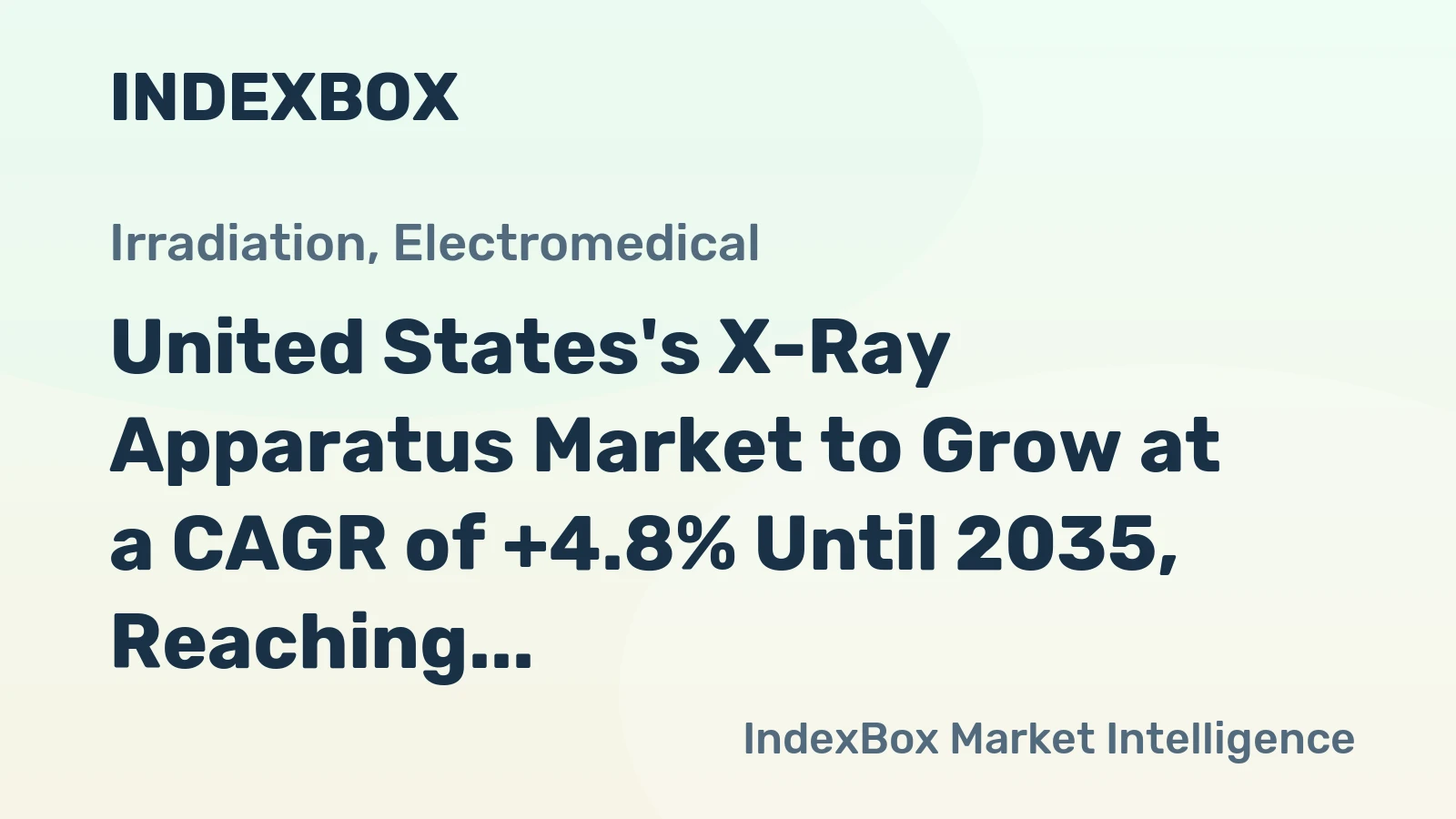 United States's X-Ray Apparatus Market to Grow at a CAGR of +4.8% Until 2035, Reaching $21.1B in Value