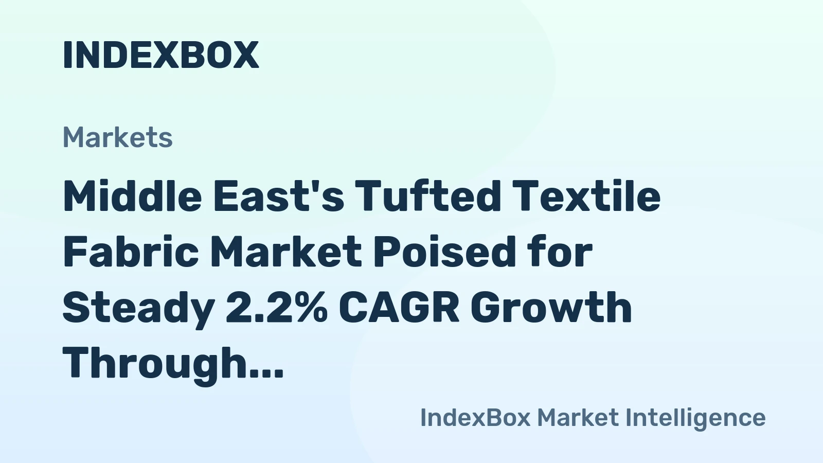 Middle East's Tufted Textile Fabric Market Poised for Steady 2.2% CAGR Growth Through 2035