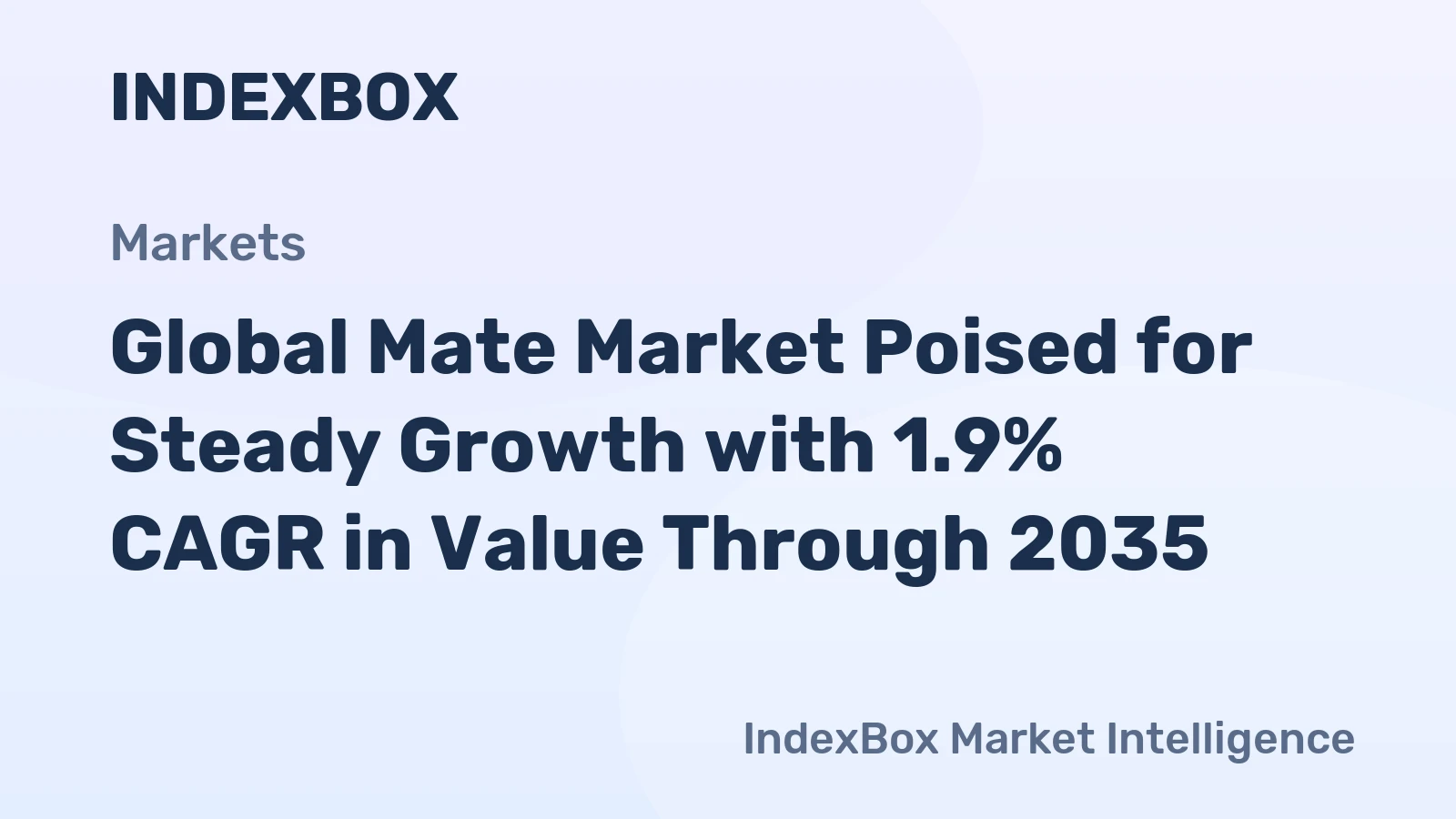 Global Mate Market Poised for Steady Growth with 1.9% CAGR in Value Through 2035
