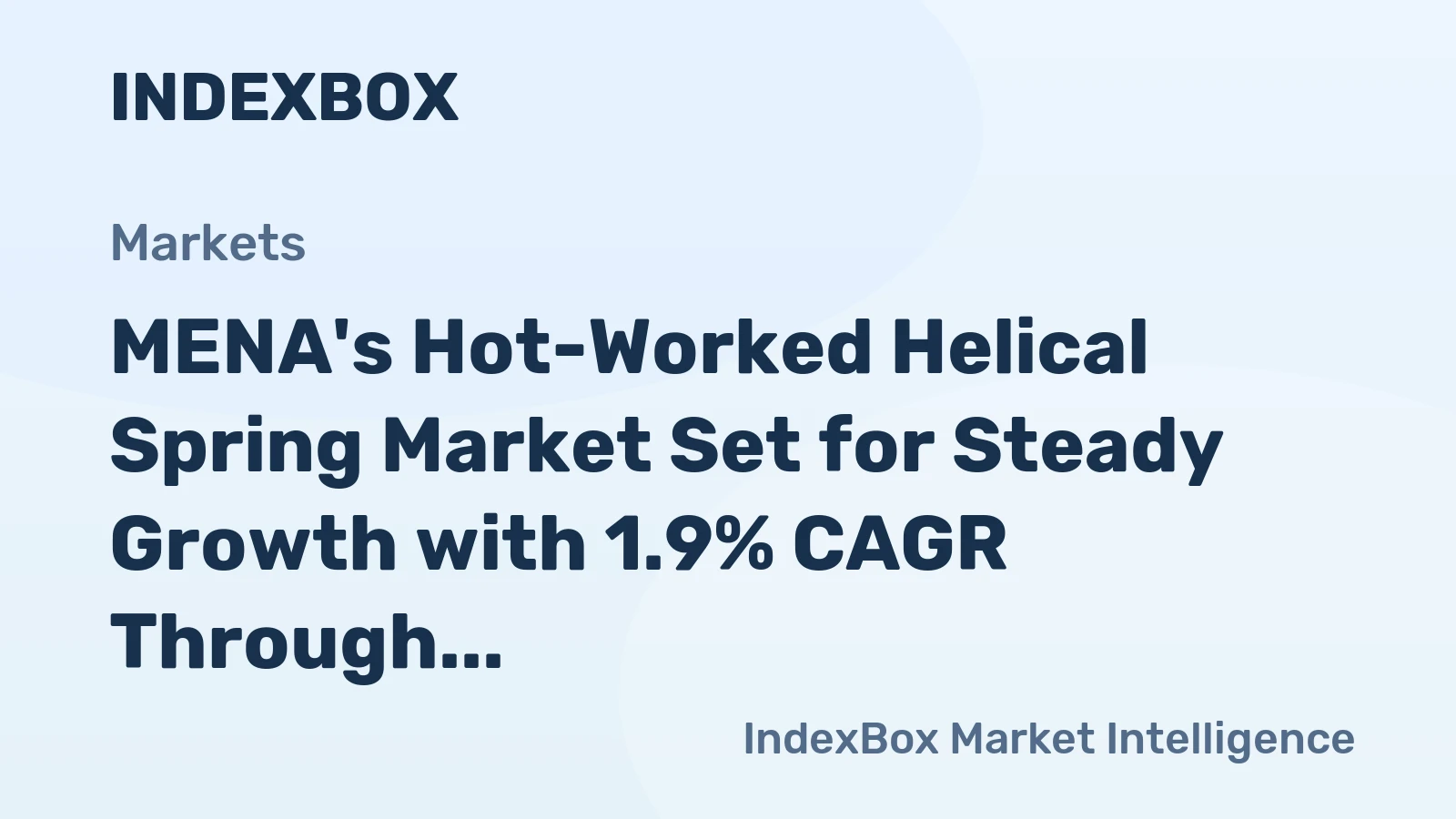 MENA's Hot-Worked Helical Spring Market Set for Steady Growth with 1.9% CAGR Through 2035