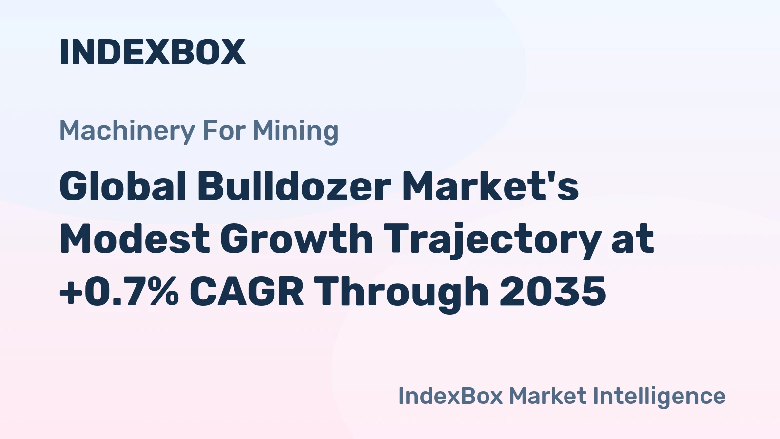 Global Bulldozer Market's Modest Growth Trajectory at +0.7% CAGR Through 2035