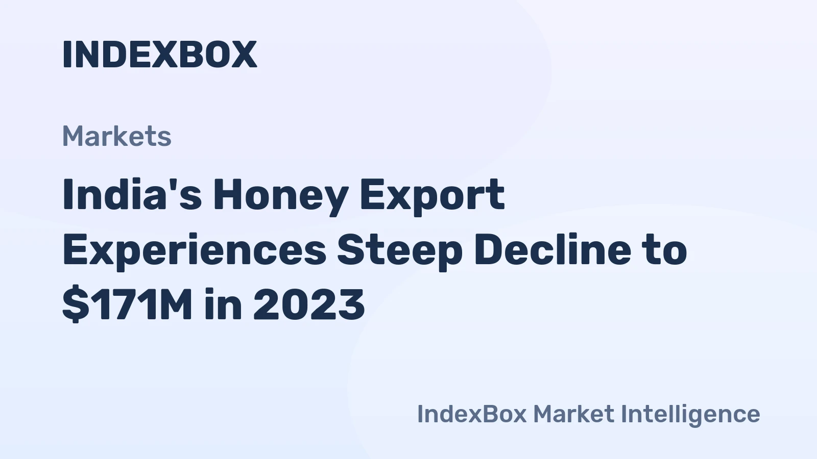 India's Honey Export Experiences Steep Decline to $171M in 2023