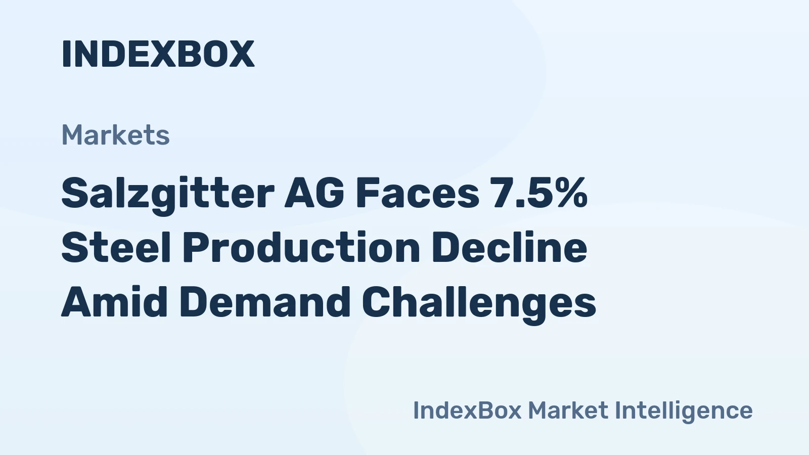 Salzgitter AG Faces 7.5% Steel Production Decline Amid Demand Challenges