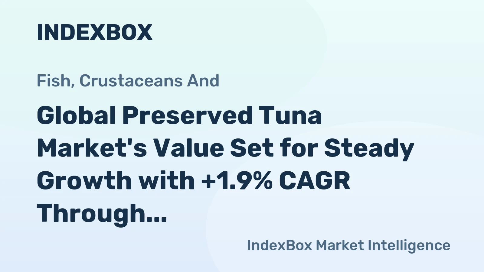 Global Preserved Tuna Market's Value Set for Steady Growth with +1.9% CAGR Through 2035