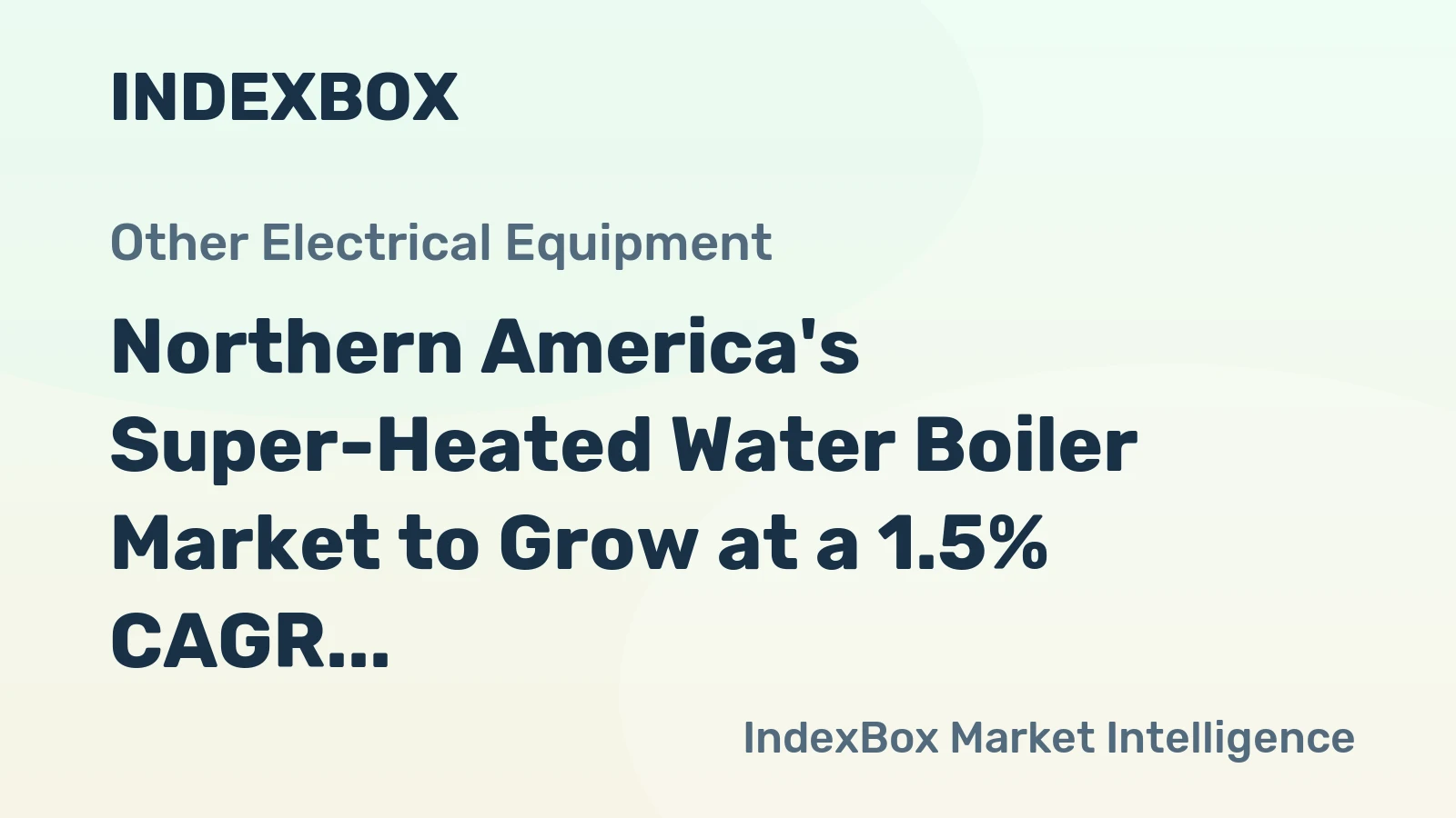 Northern America's Super-Heated Water Boiler Market to Grow at a 1.5% CAGR on Strong Value Gains