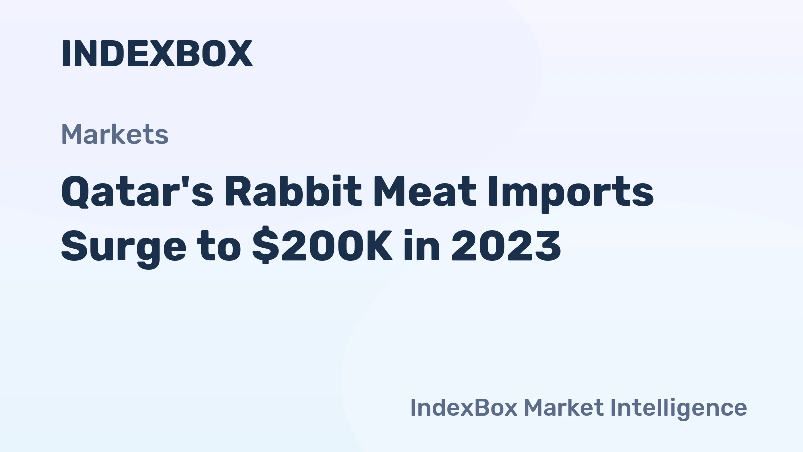 Qatar's Rabbit Meat Imports Surge to $200K in 2023