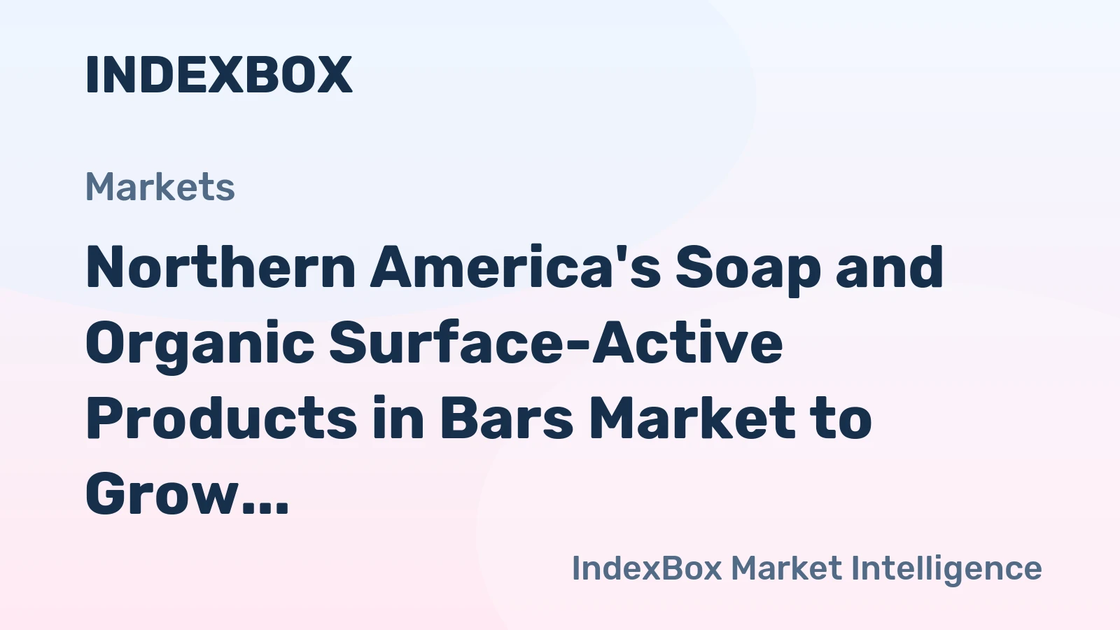 Northern America's Soap and Organic Surface-Active Products in Bars Market to Grow at CAGR of +1.4% from 2024 to 2035