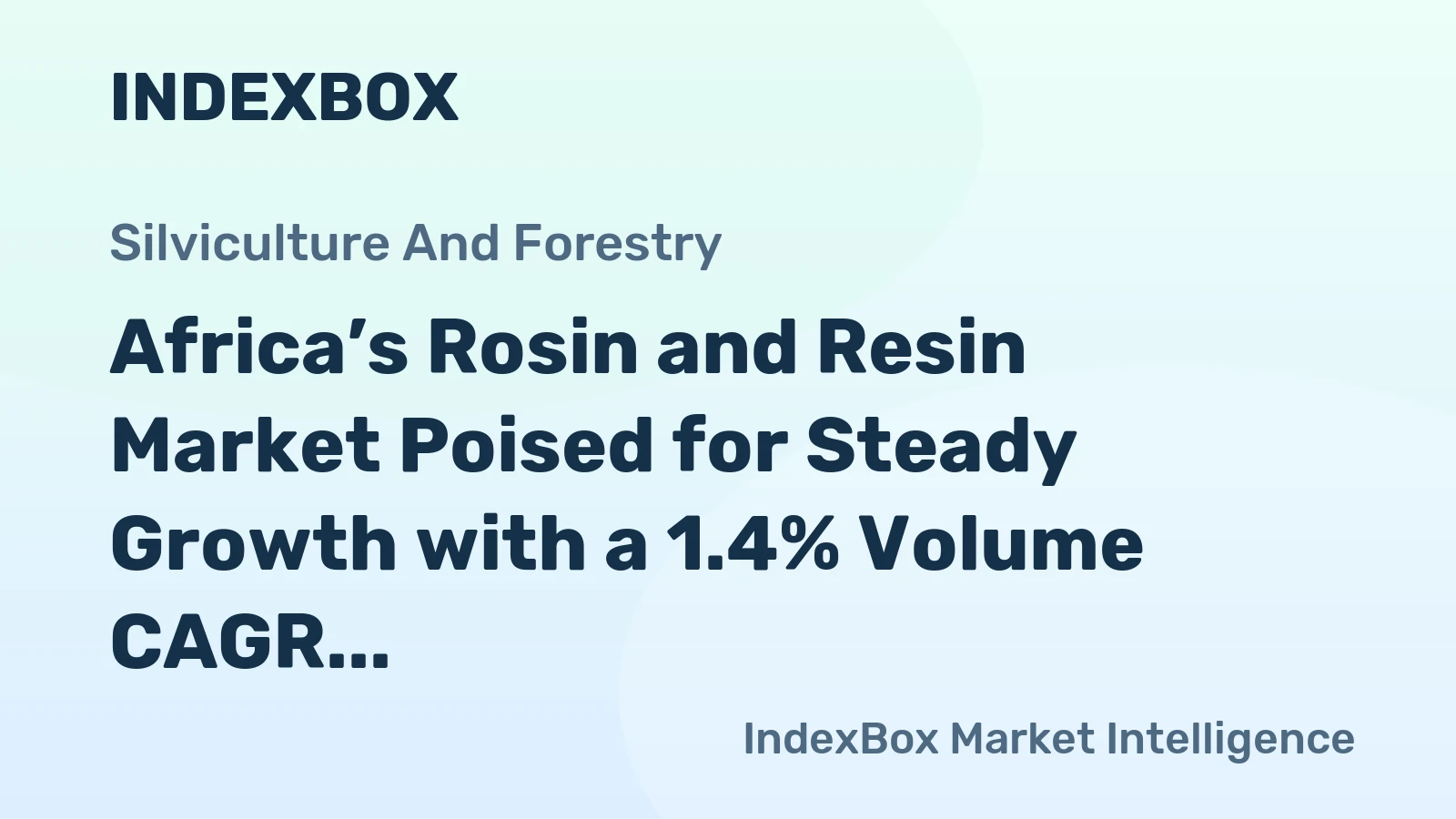 Africa’s Rosin and Resin Market Poised for Steady Growth with a 1.4% Volume CAGR Through 2035