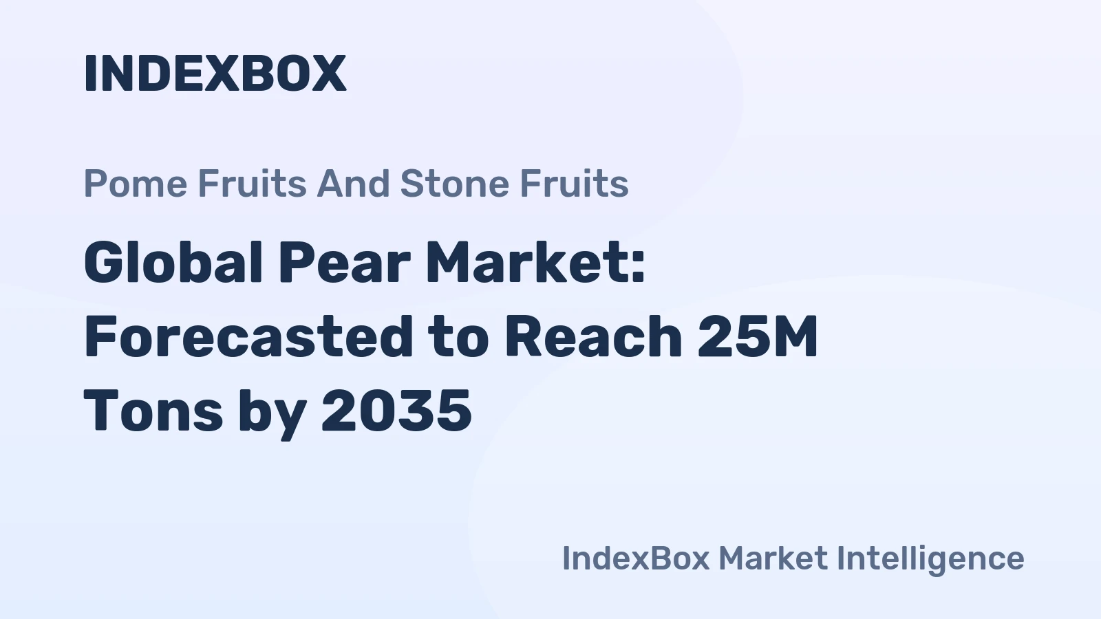 Global Pear Market: Forecasted to Reach 25M Tons by 2035