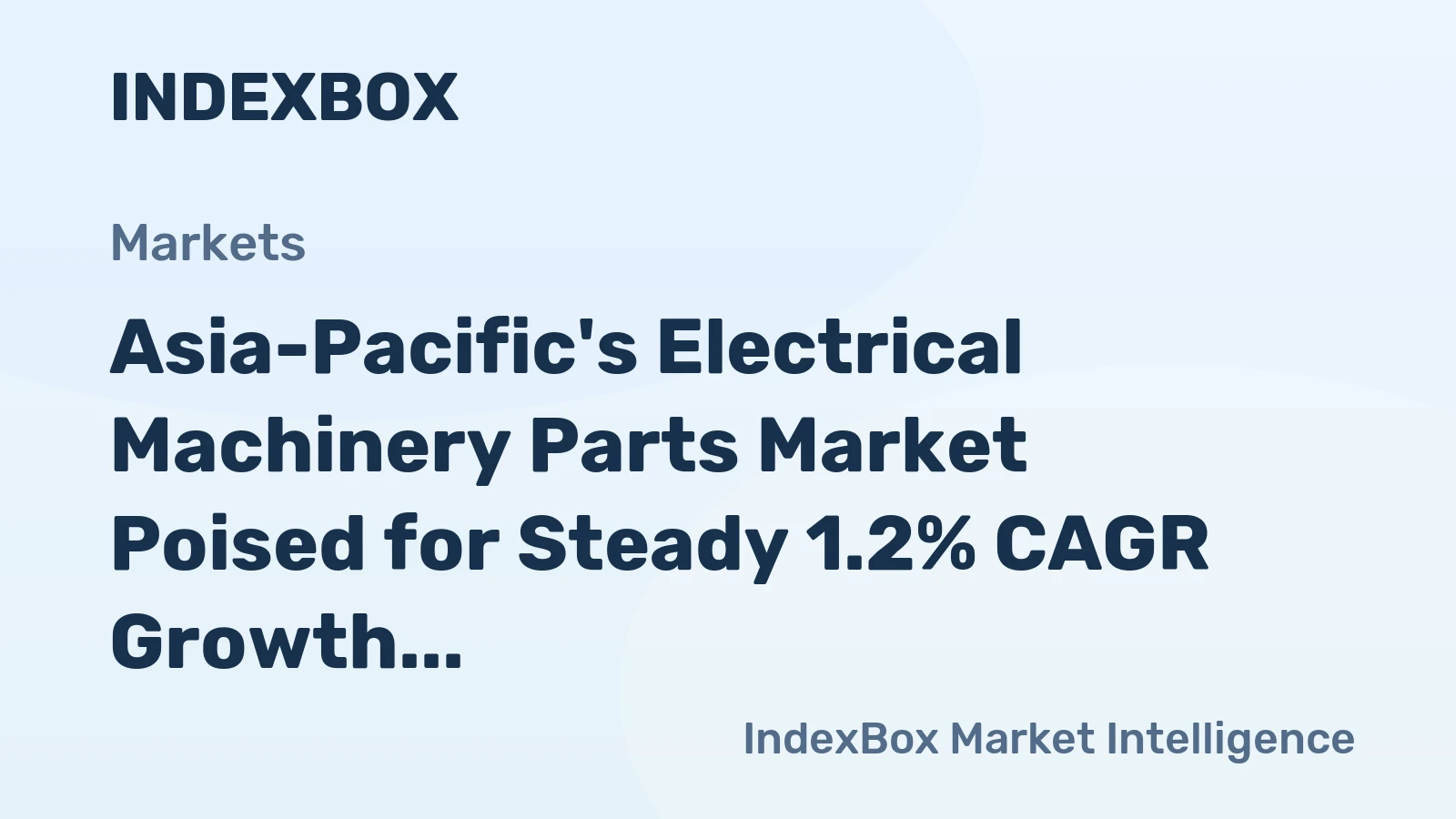 Asia-Pacific's Electrical Machinery Parts Market Poised for Steady 1.2% CAGR Growth Through 2035