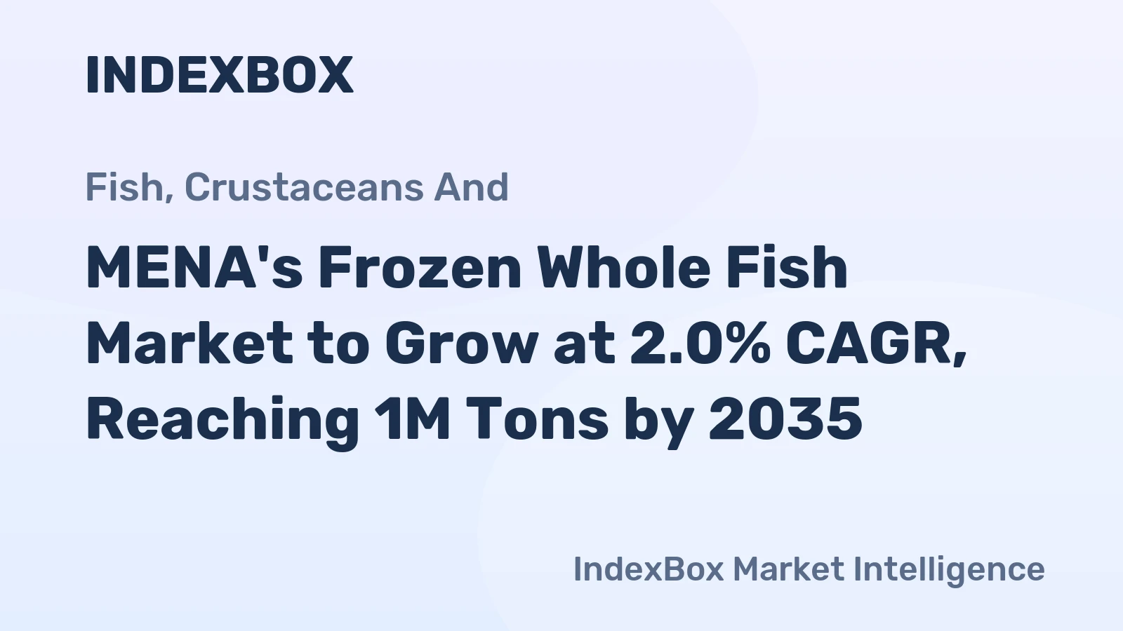 MENA's Frozen Whole Fish Market to Grow at 2.0% CAGR, Reaching 1M Tons by 2035
