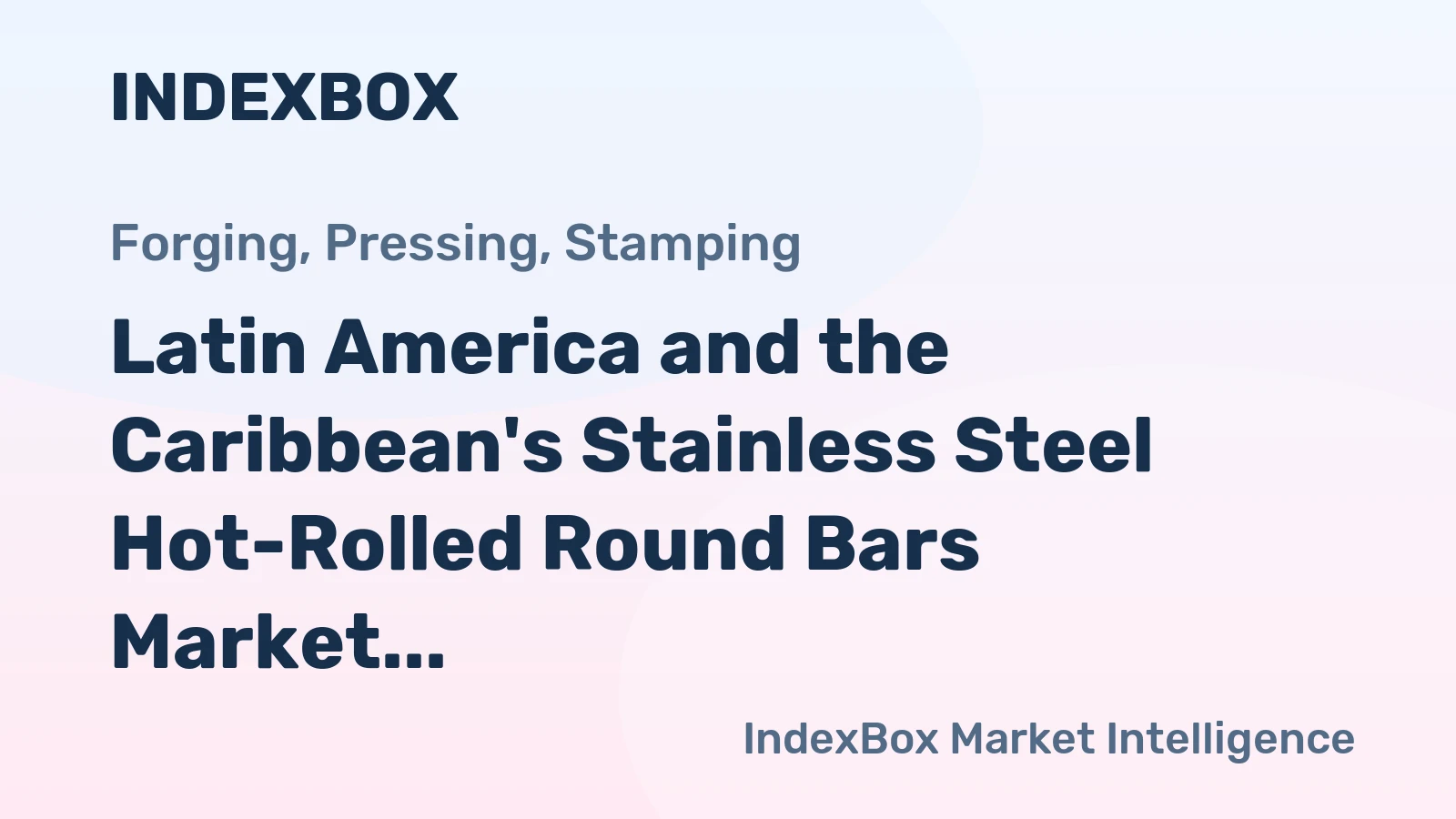 Latin America and the Caribbean's Stainless Steel Hot-Rolled Round Bars Market to Register a CAGR of +5.5% by 2035