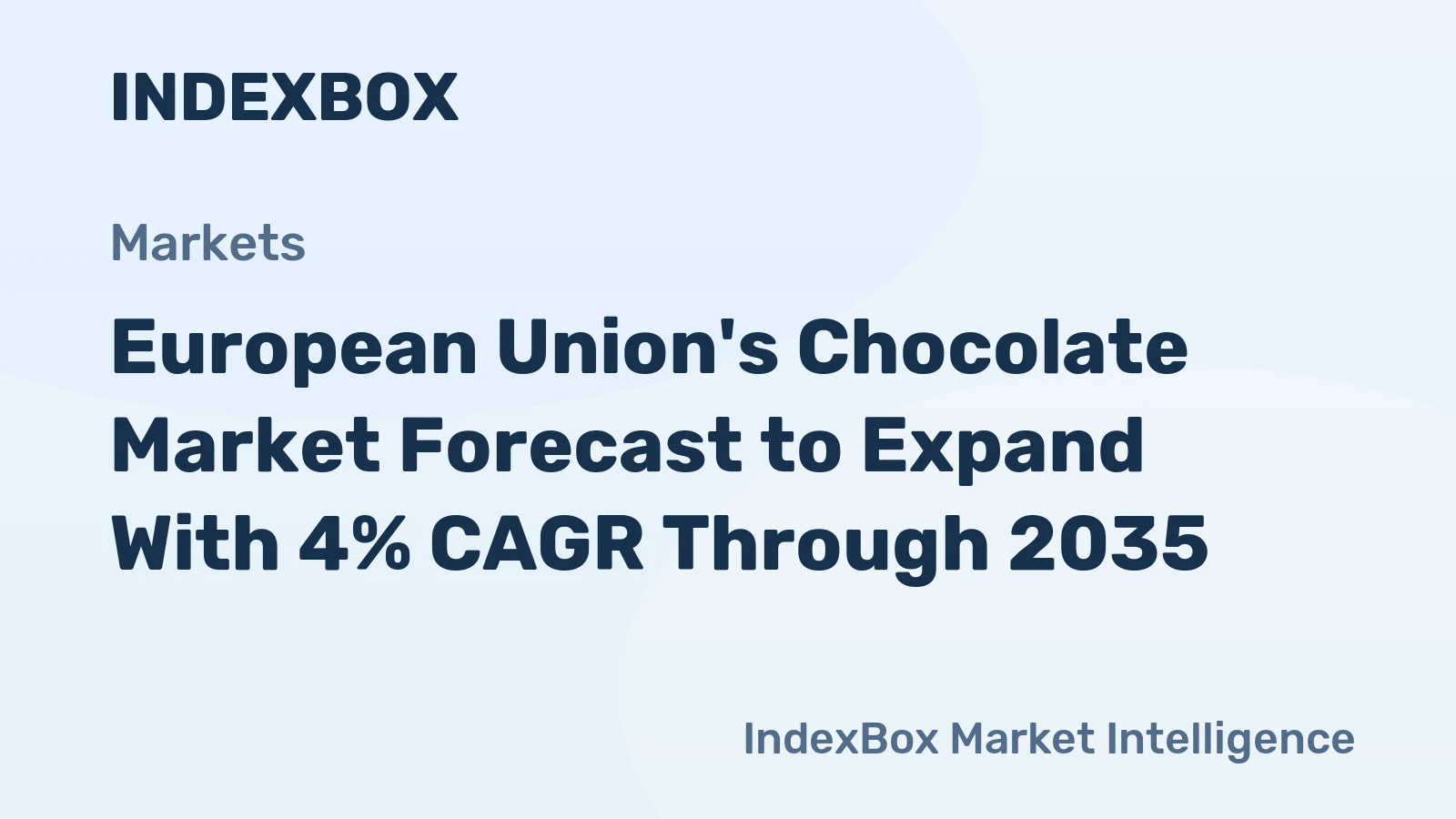 European Union's Chocolate Market Forecast to Expand With 4% CAGR Through 2035