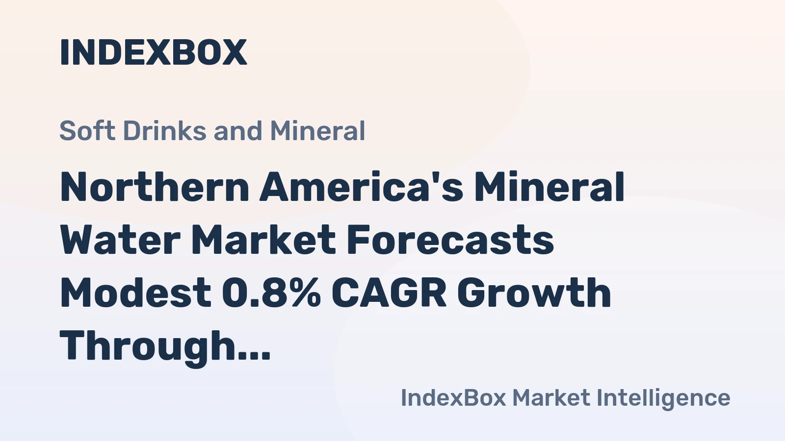 Northern America's Mineral Water Market Forecasts Modest 0.8% CAGR Growth Through 2035
