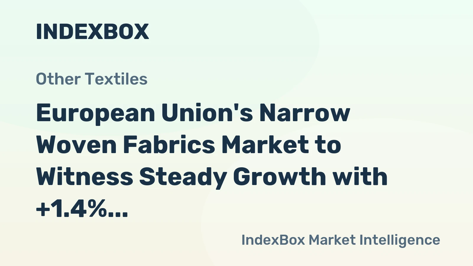 European Union's Narrow Woven Fabrics Market to Witness Steady Growth with +1.4% CAGR by 2035
