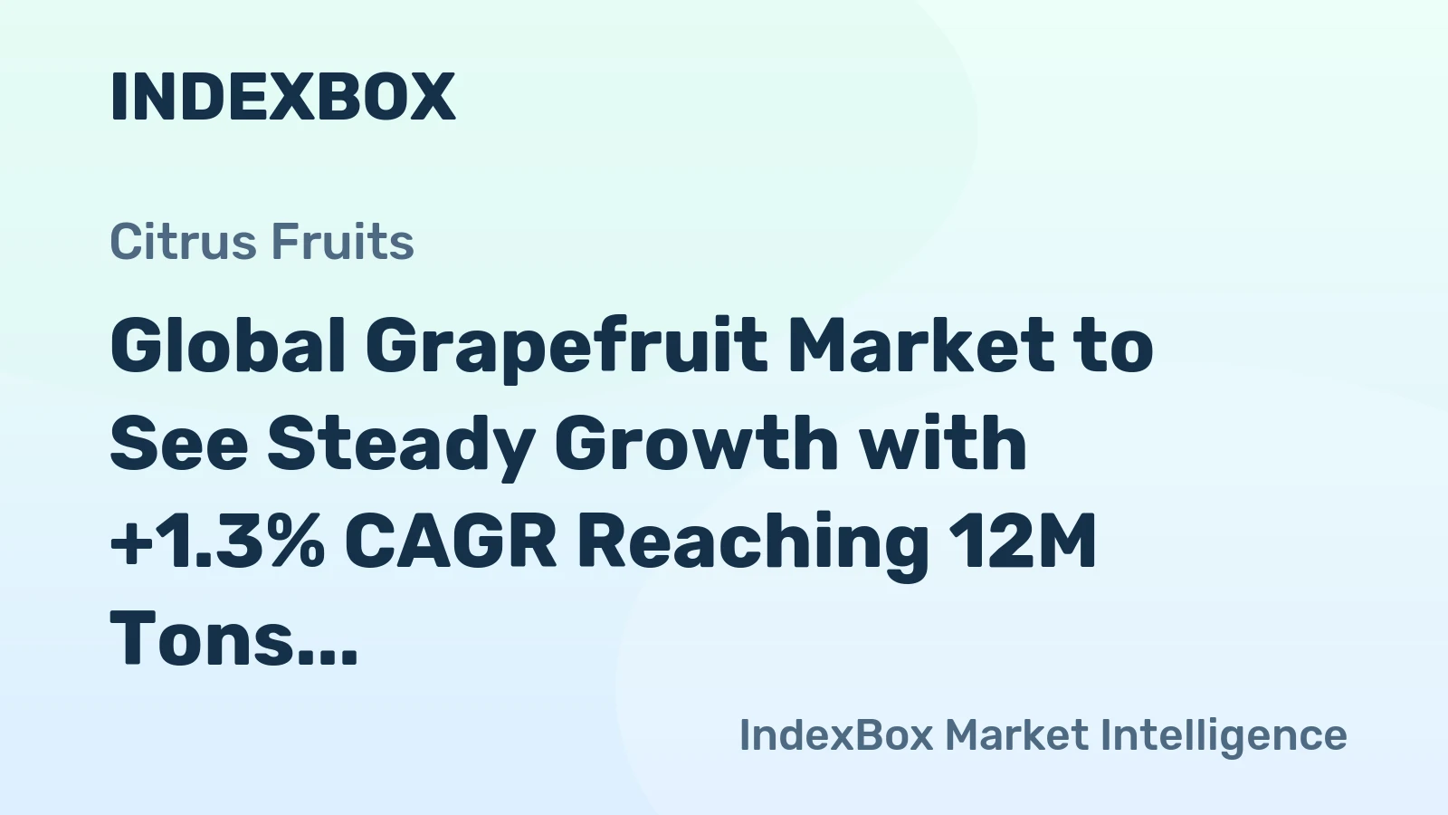 Global Grapefruit Market to See Steady Growth with +1.3% CAGR Reaching 12M Tons by 2035