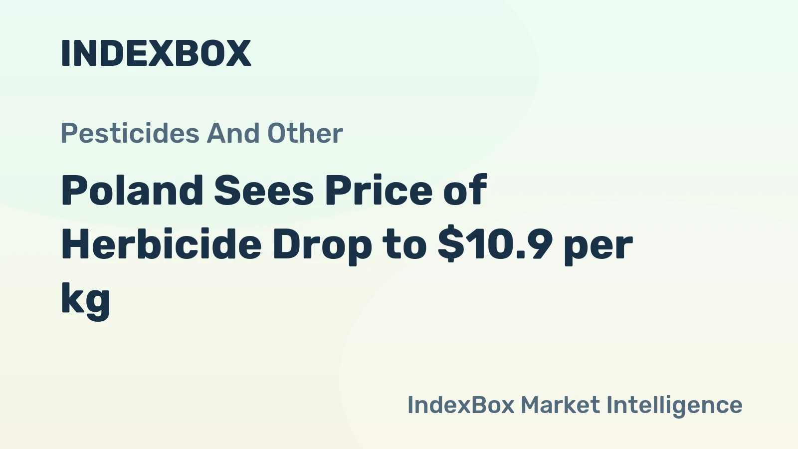 Poland Sees Price of Herbicide Drop to $10.9 per kg
