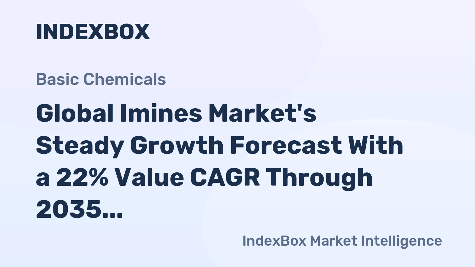 Global Imines Market's Steady Growth Forecast With a 22% Value CAGR Through 2035