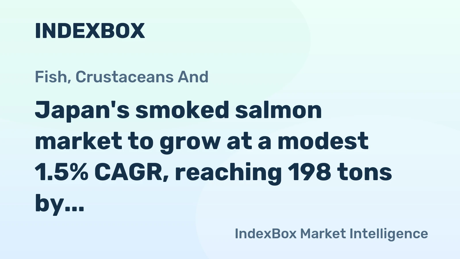 Japan's smoked salmon market to grow at a modest 1.5% CAGR, reaching 198 tons by 2035, driven by rising domestic demand.