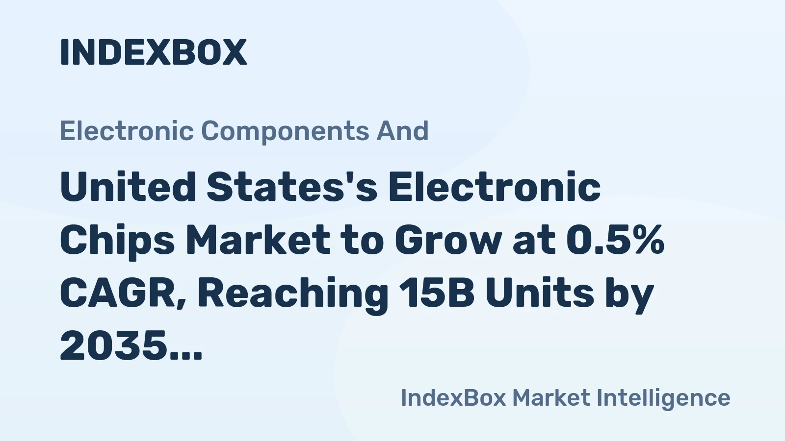 United States's Electronic Chips Market to Grow at 0.5% CAGR, Reaching 15B Units by 2035