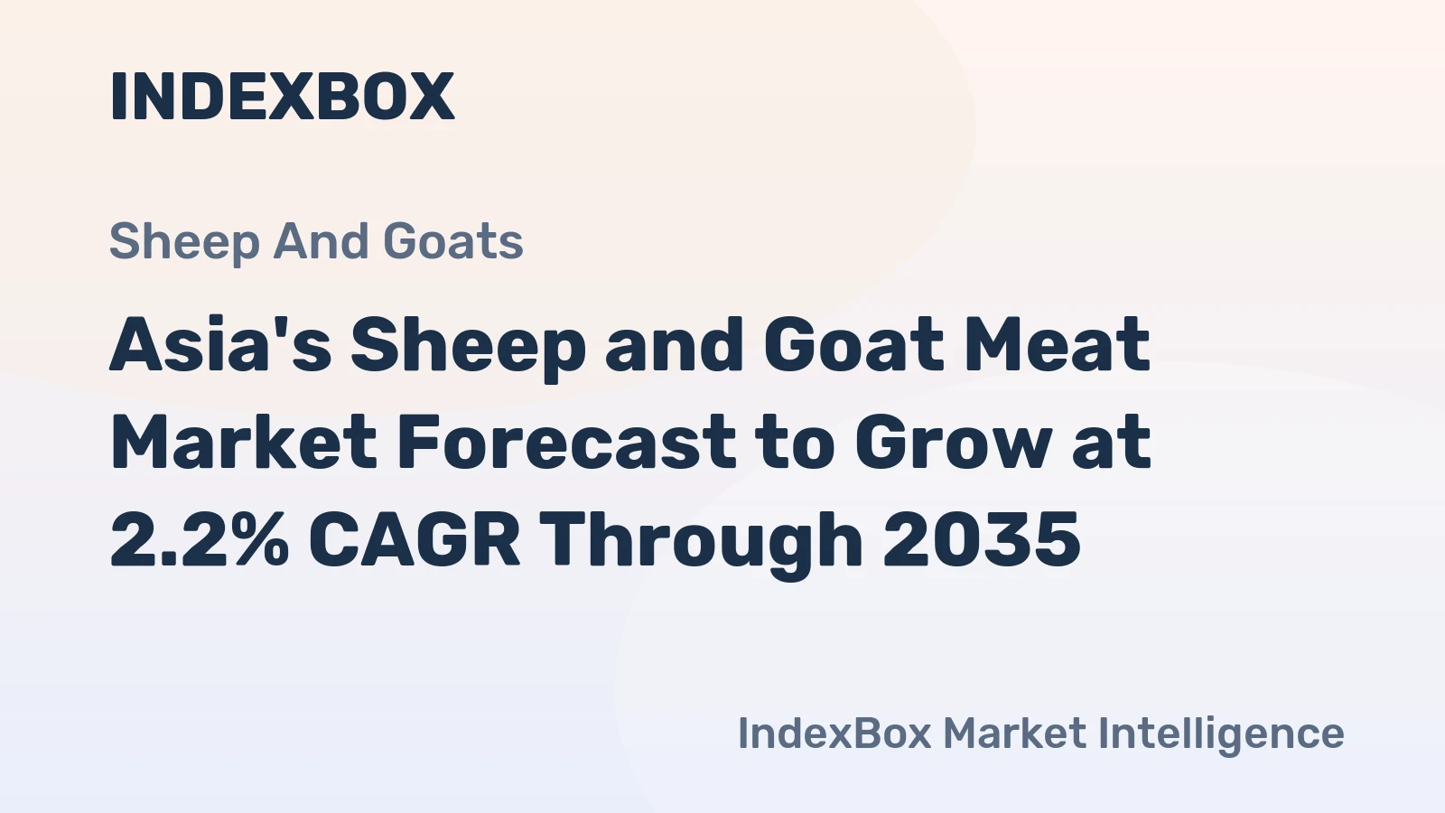 Asia's Sheep and Goat Meat Market Forecast to Grow at 2.2% CAGR Through 2035