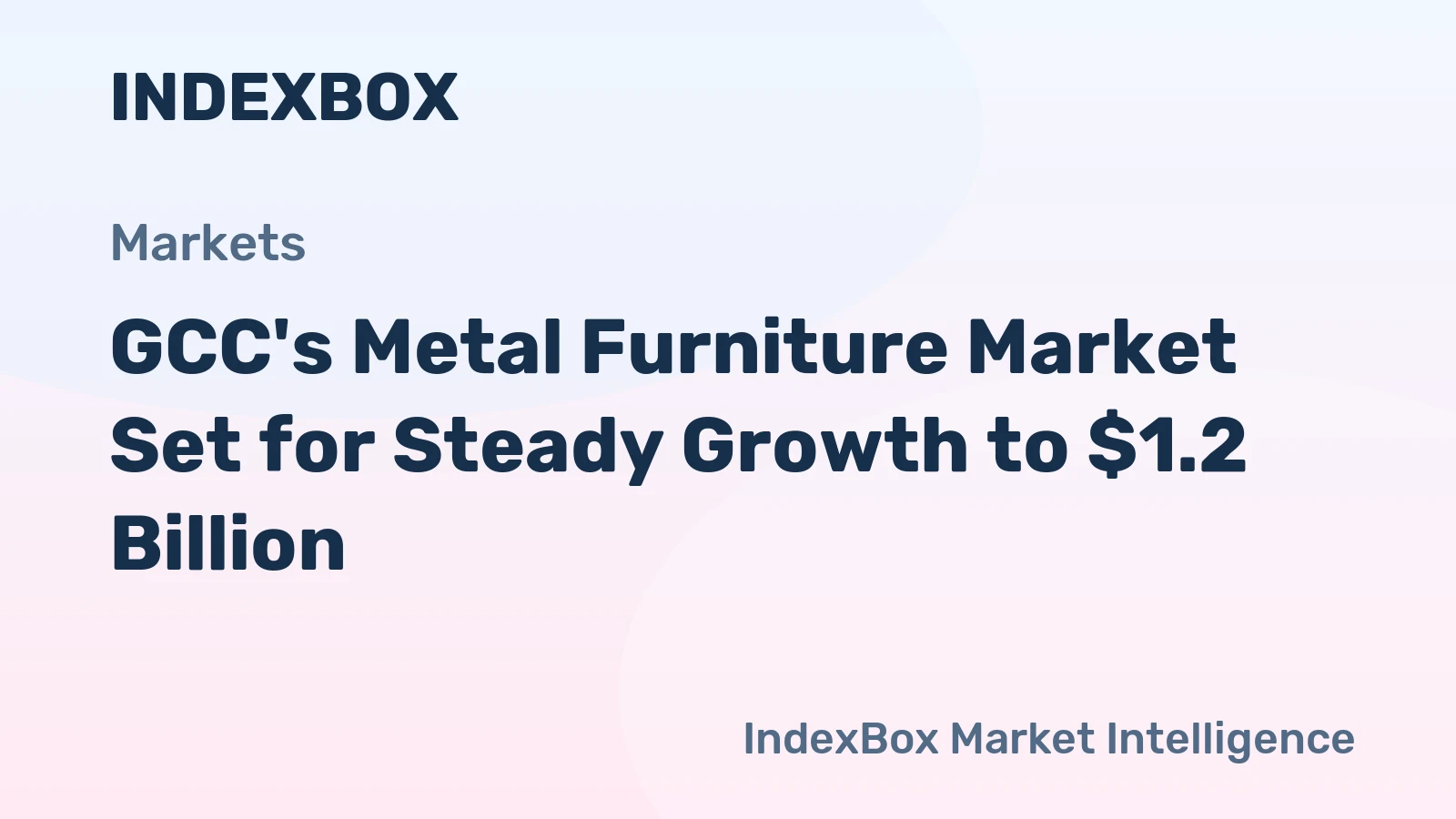 GCC's Metal Furniture Market Set for Steady Growth to $1.2 Billion