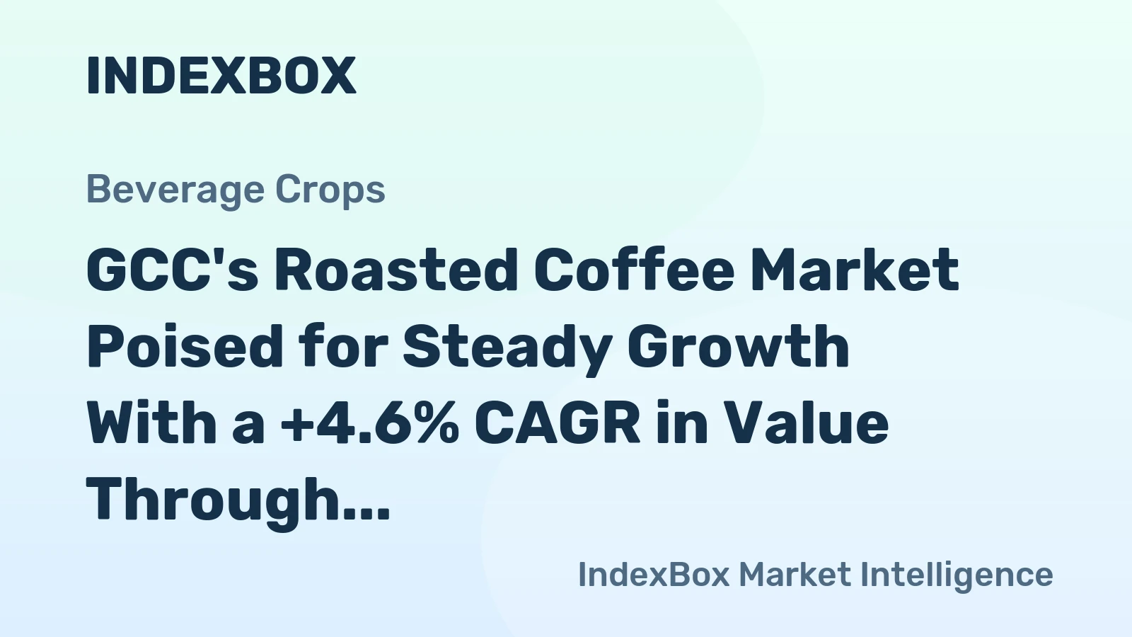 GCC's Roasted Coffee Market Poised for Steady Growth With a +4.6% CAGR in Value Through 2035