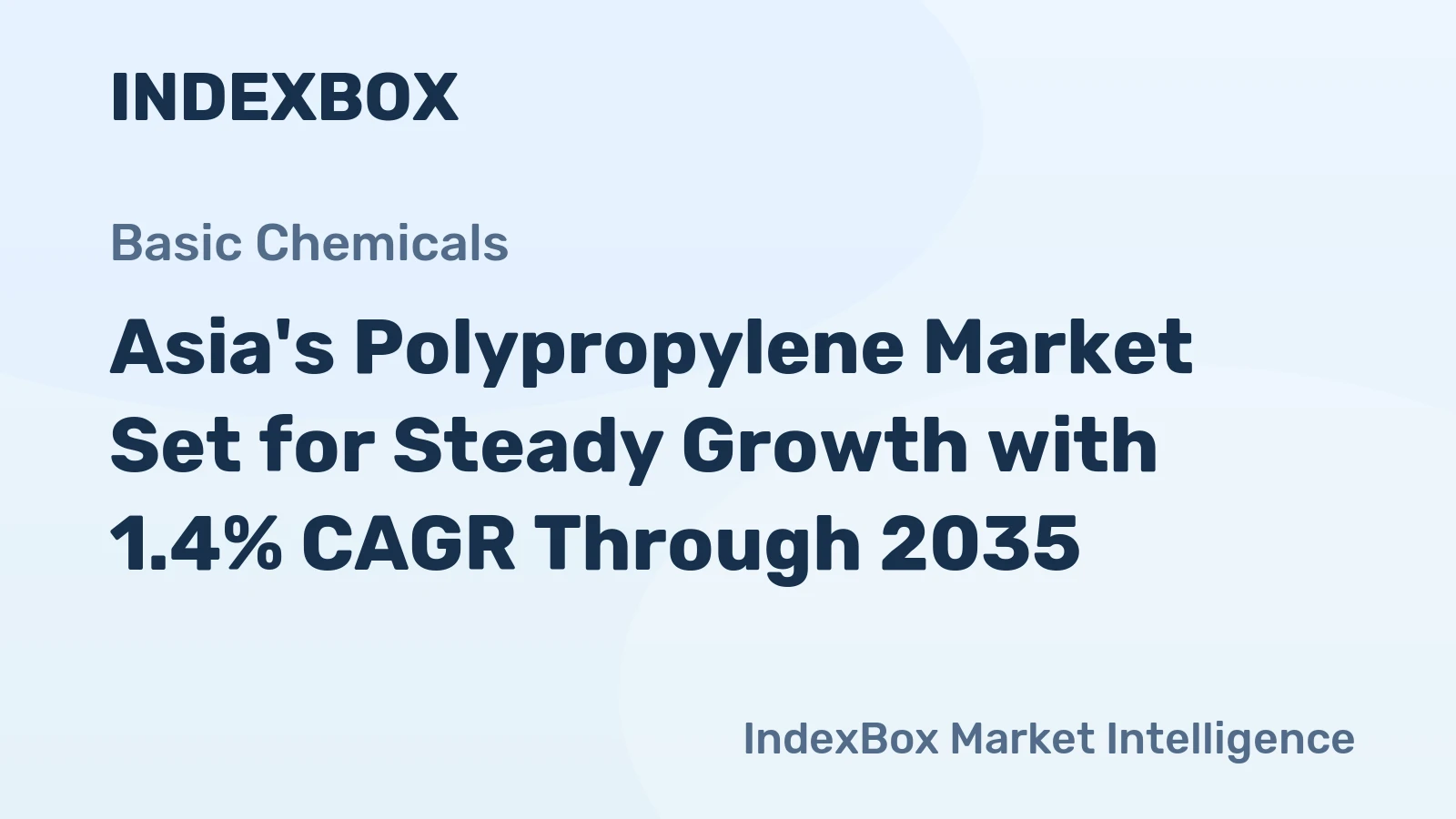 Asia's Polypropylene Market Set for Steady Growth with 1.4% CAGR Through 2035