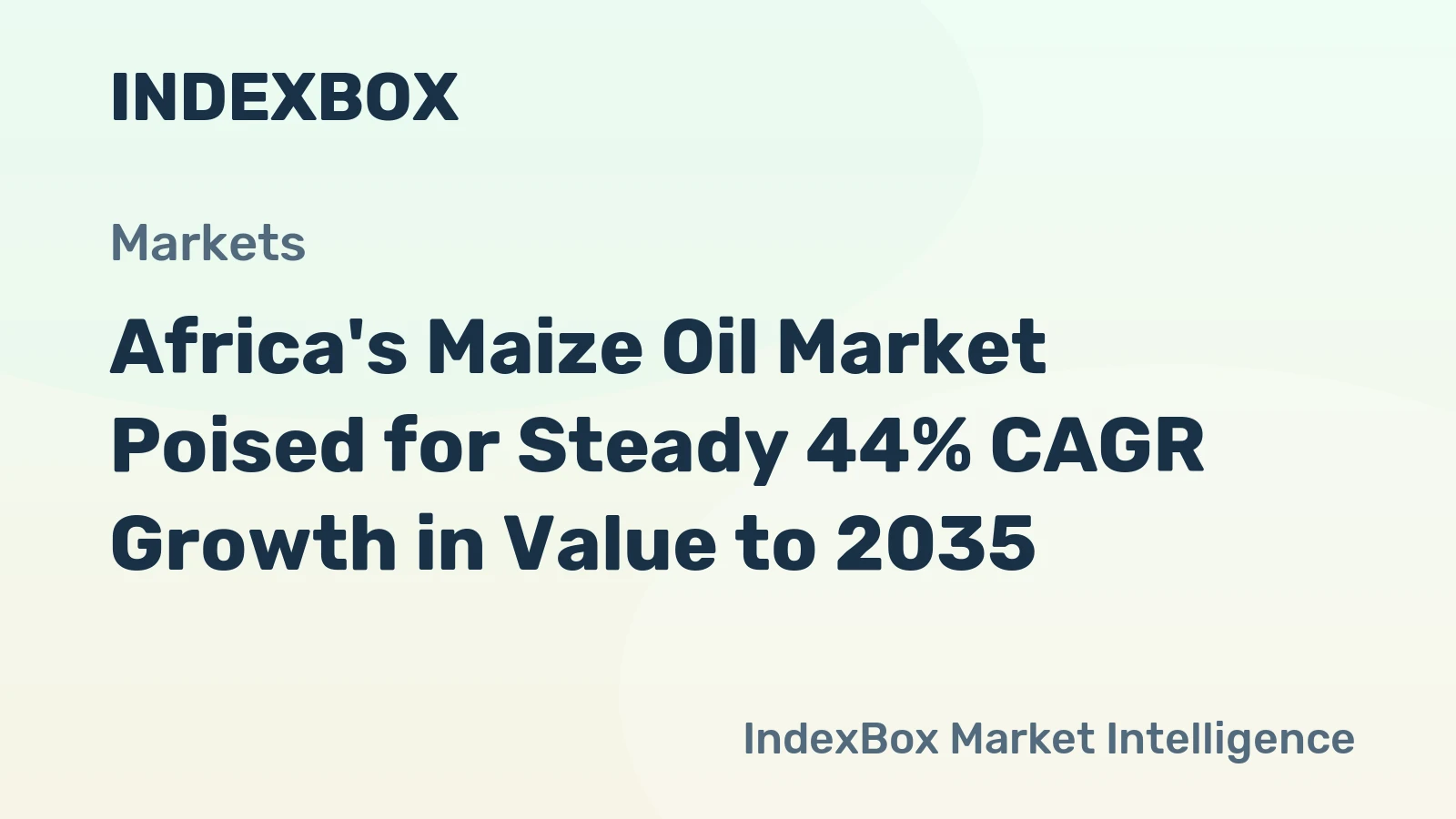Africa's Maize Oil Market Poised for Steady 44% CAGR Growth in Value to 2035