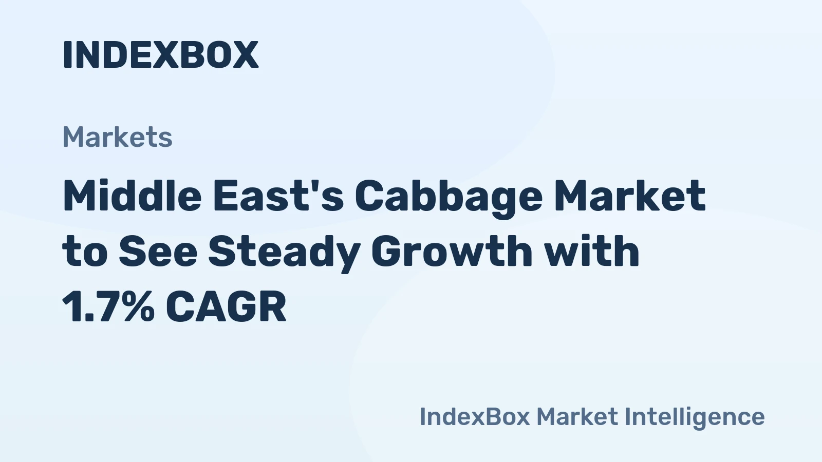 Middle East's Cabbage Market to See Steady Growth with 1.7% CAGR