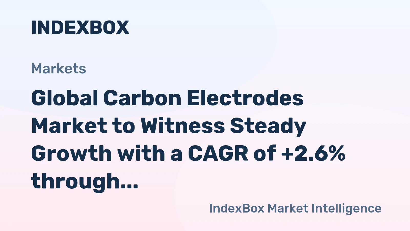 Global Carbon Electrodes Market to Witness Steady Growth with a CAGR of +2.6% through 2035, Reaching $16.9B in Value