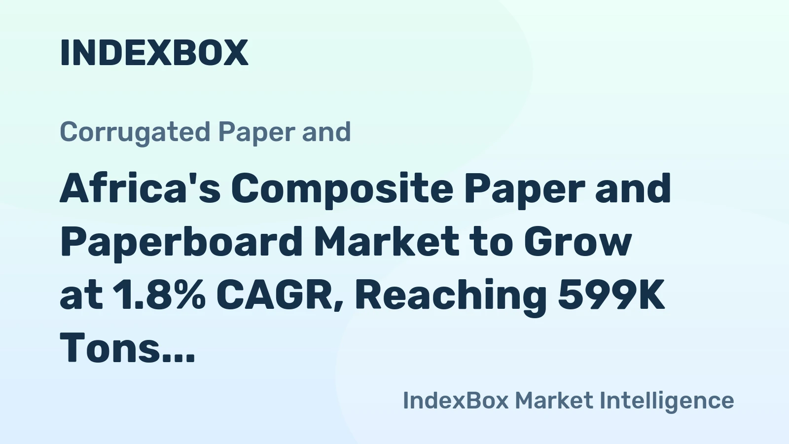 Africa's Composite Paper and Paperboard Market to Grow at 1.8% CAGR, Reaching 599K Tons by 2035