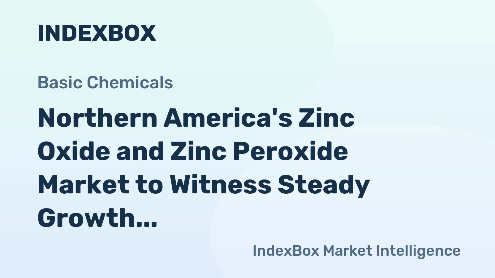 Northern America's Zinc Oxide and Zinc Peroxide Market to Witness Steady Growth with CAGR of +1.4% from 2024 to 2035