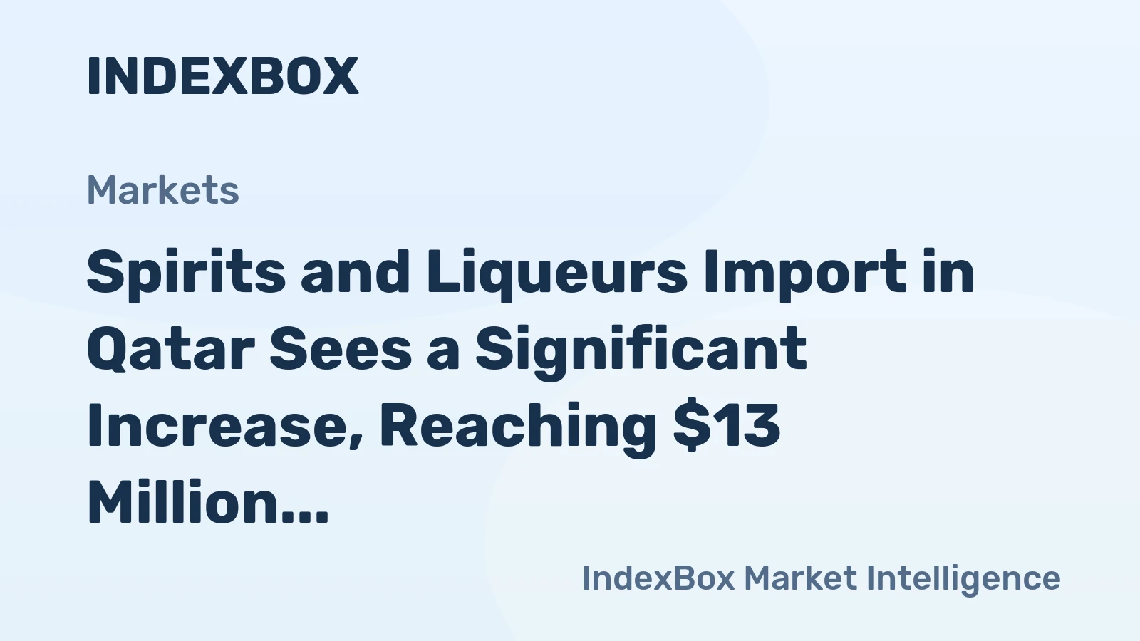 Spirits and Liqueurs Import in Qatar Sees a Significant Increase, Reaching $13 Million in 2024