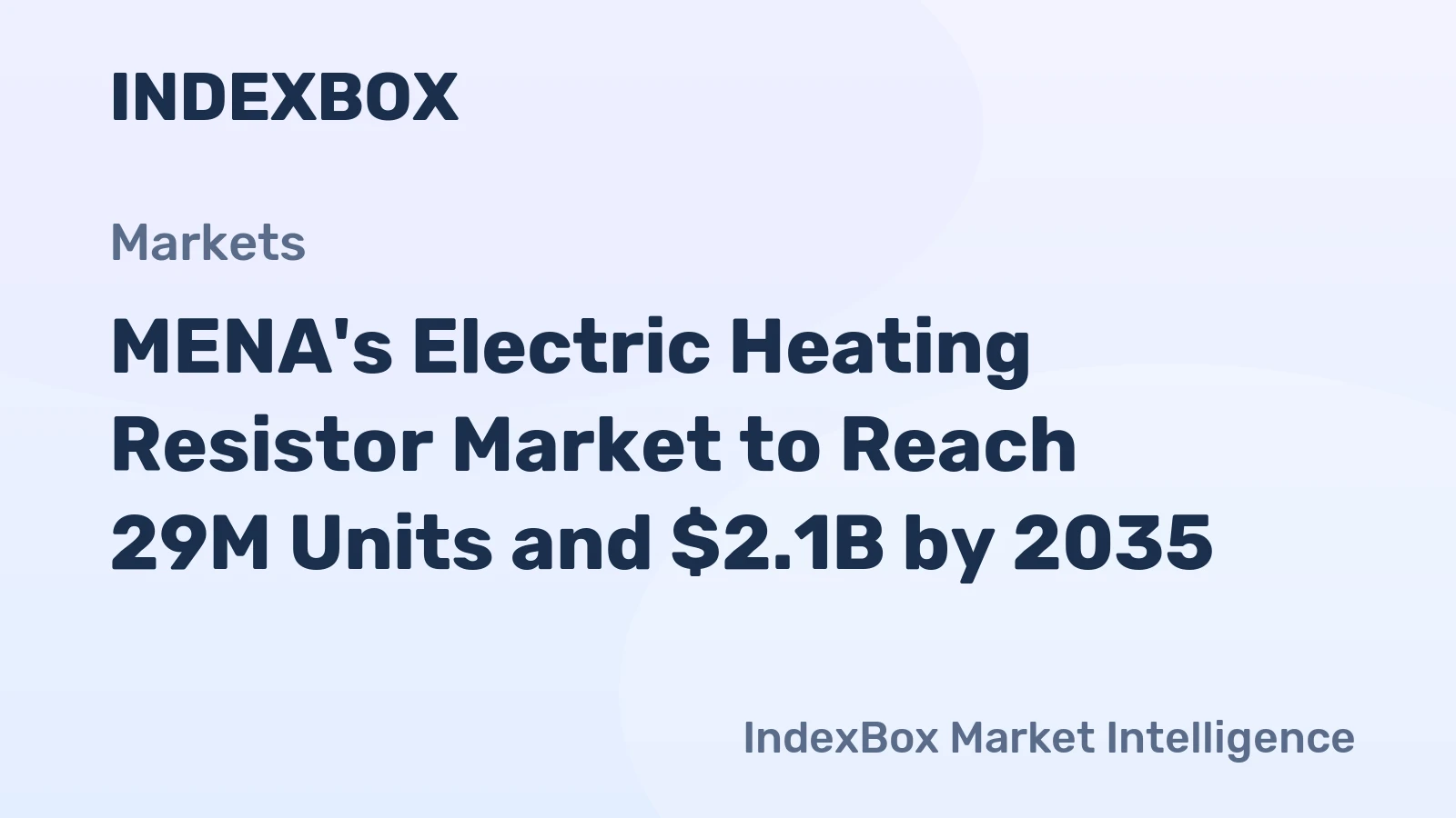 MENA's Electric Heating Resistor Market to Reach 29M Units and $2.1B by 2035