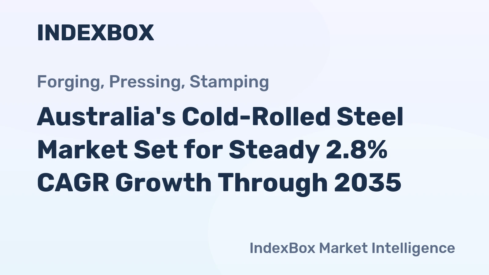 Australia's Cold-Rolled Steel Market Set for Steady 2.8% CAGR Growth Through 2035