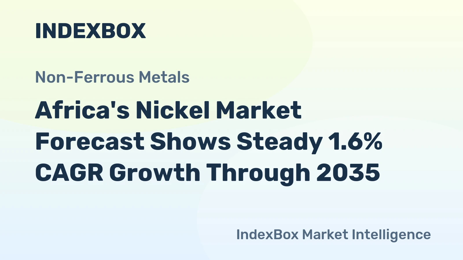 Africa's Nickel Market Forecast Shows Steady 1.6% CAGR Growth Through 2035