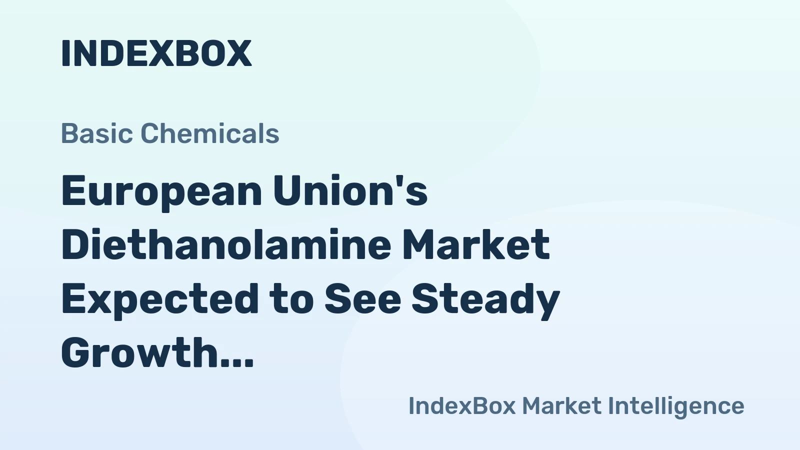 European Union's Diethanolamine Market Expected to See Steady Growth with a CAGR of +2.9% Towards 2035