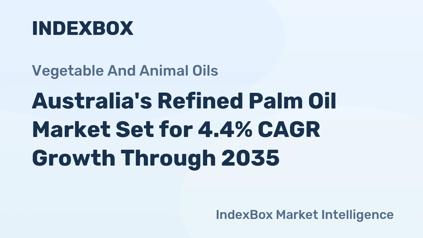 Australia's Refined Palm Oil Market Set for 4.4% CAGR Growth Through 2035