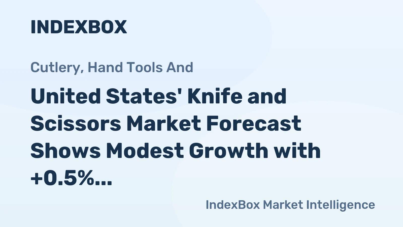 United States' Knife and Scissors Market Forecast Shows Modest Growth with +0.5% Volume CAGR