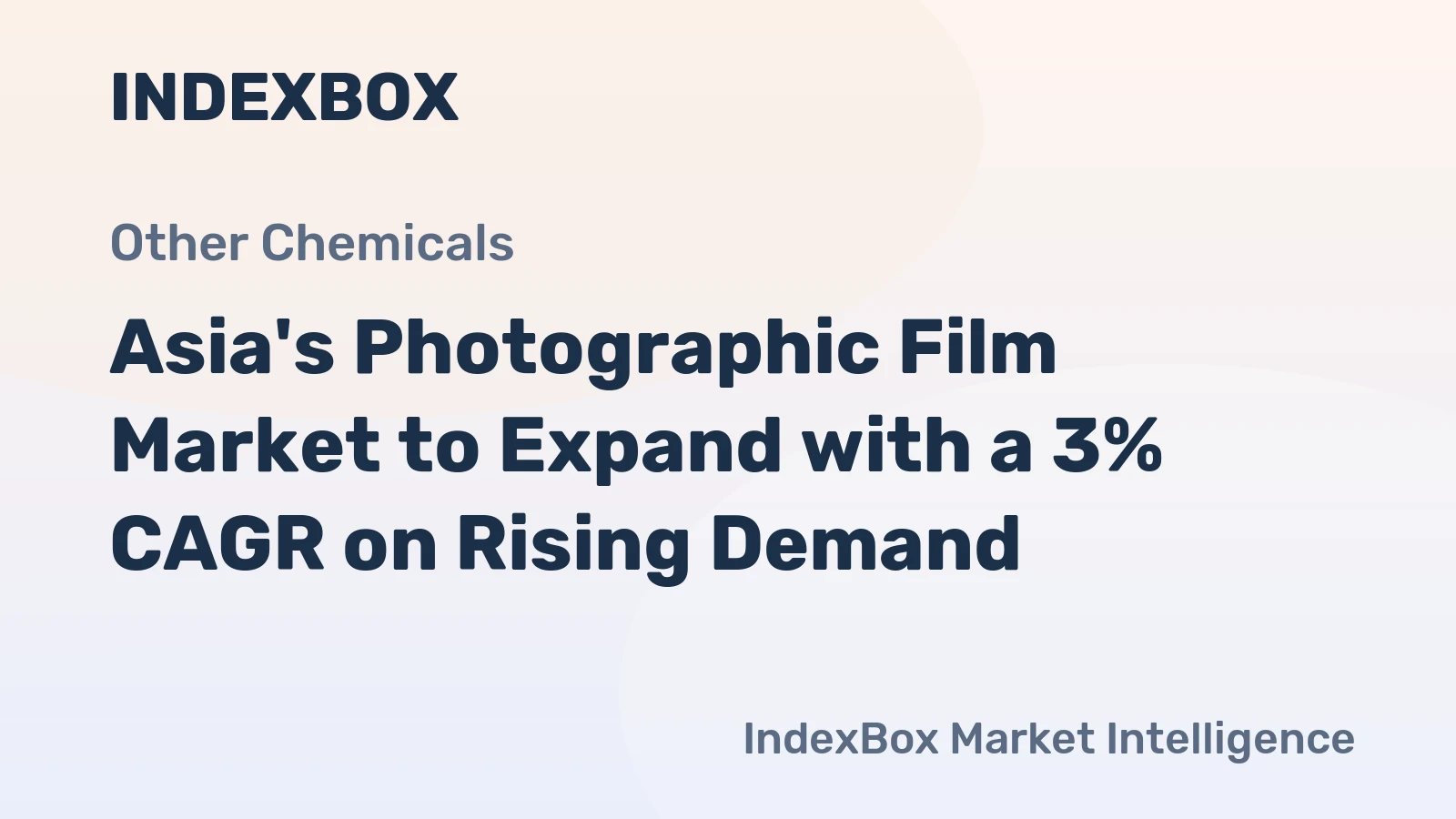 Asia's Photographic Film Market to Expand with a 3% CAGR on Rising Demand