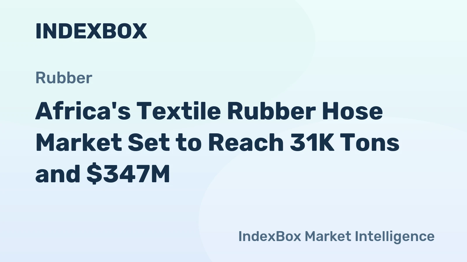 Africa's Textile Rubber Hose Market Set to Reach 31K Tons and $347M