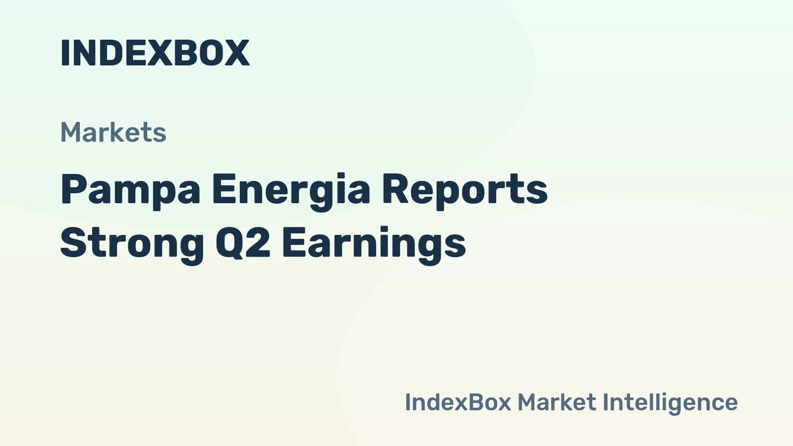 Pampa Energia Reports Strong Q2 Earnings