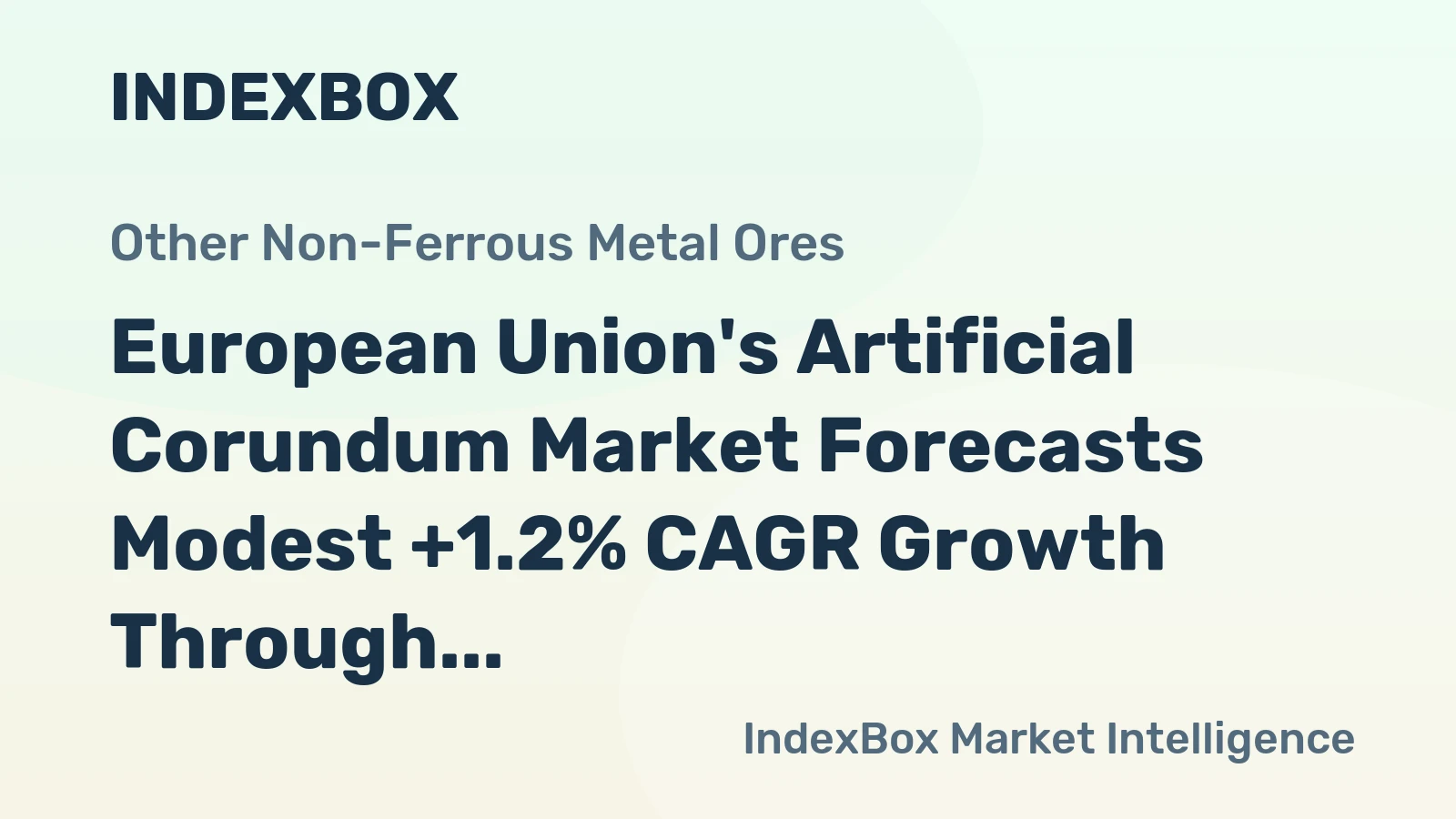 European Union's Artificial Corundum Market Forecasts Modest +1.2% CAGR Growth Through 2035