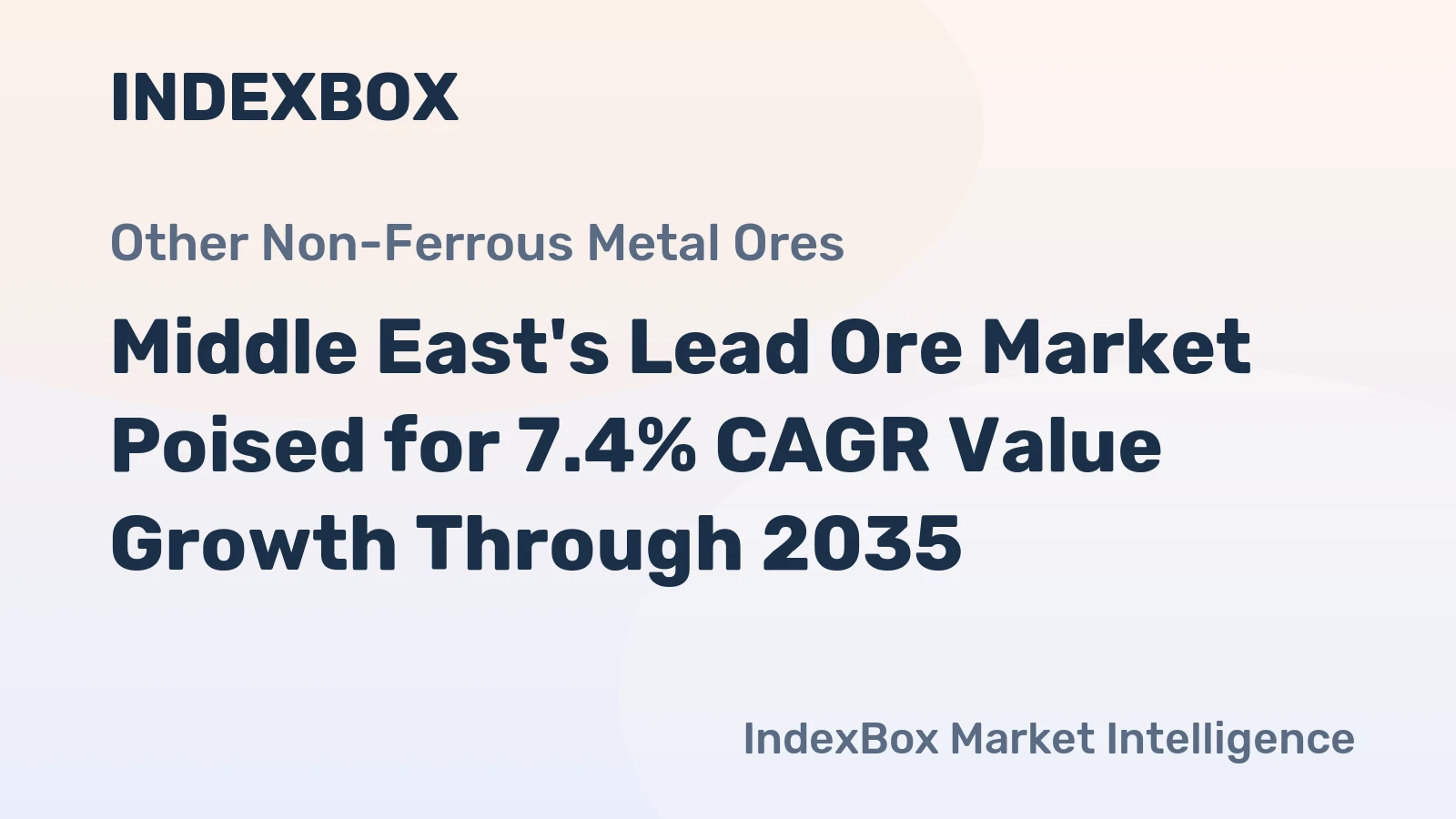 Middle East's Lead Ore Market Poised for 7.4% CAGR Value Growth Through 2035