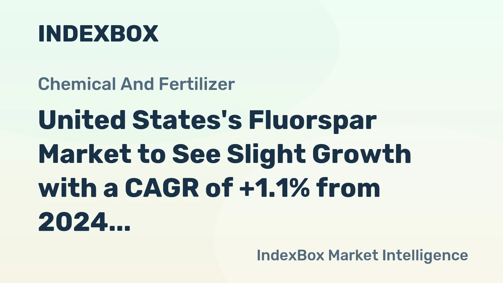 United States's Fluorspar Market to See Slight Growth with a CAGR of +1.1% from 2024 to 2035