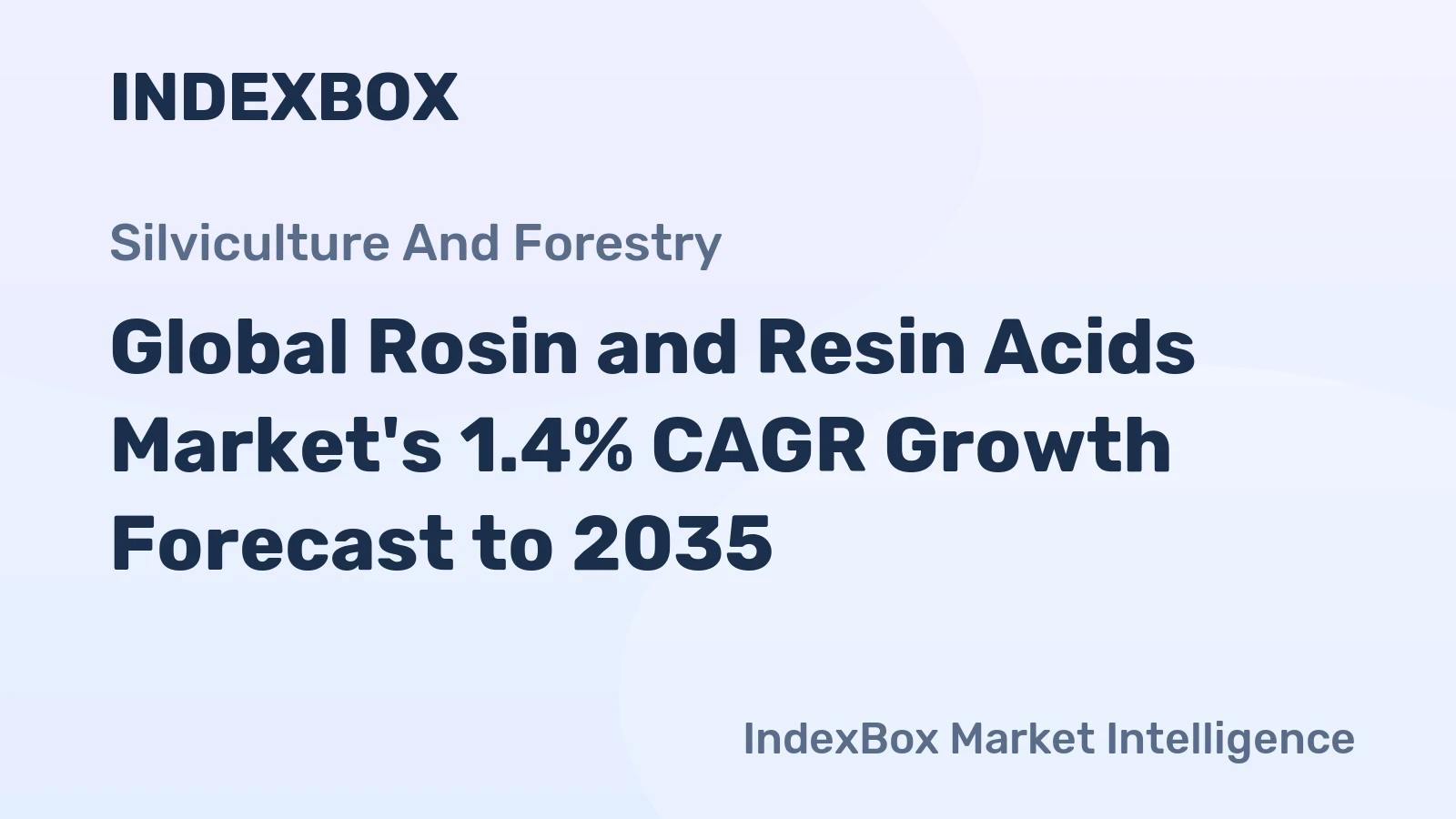 Global Rosin and Resin Acids Market's 1.4% CAGR Growth Forecast to 2035