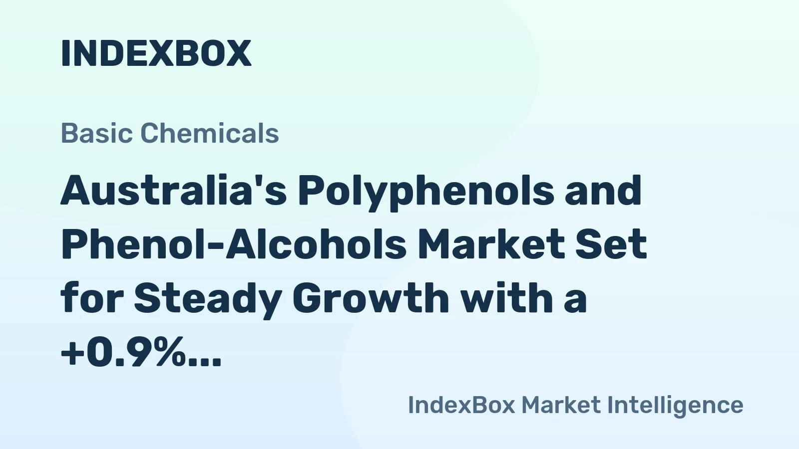 Australia's Polyphenols and Phenol-Alcohols Market Set for Steady Growth with a +0.9% CAGR in Value