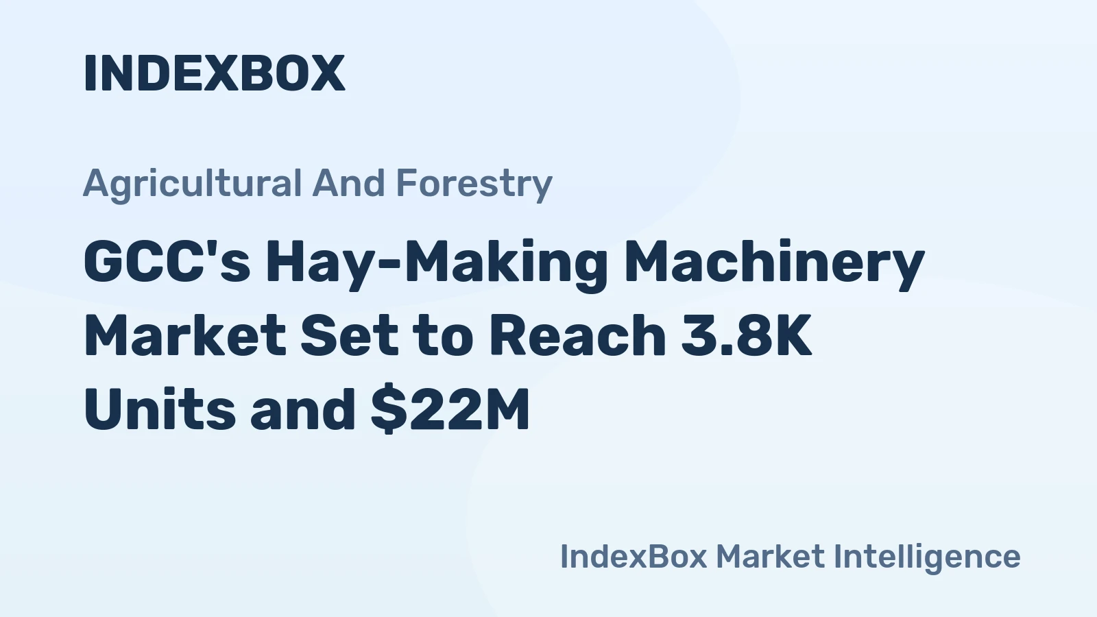 GCC's Hay-Making Machinery Market Set to Reach 3.8K Units and $22M