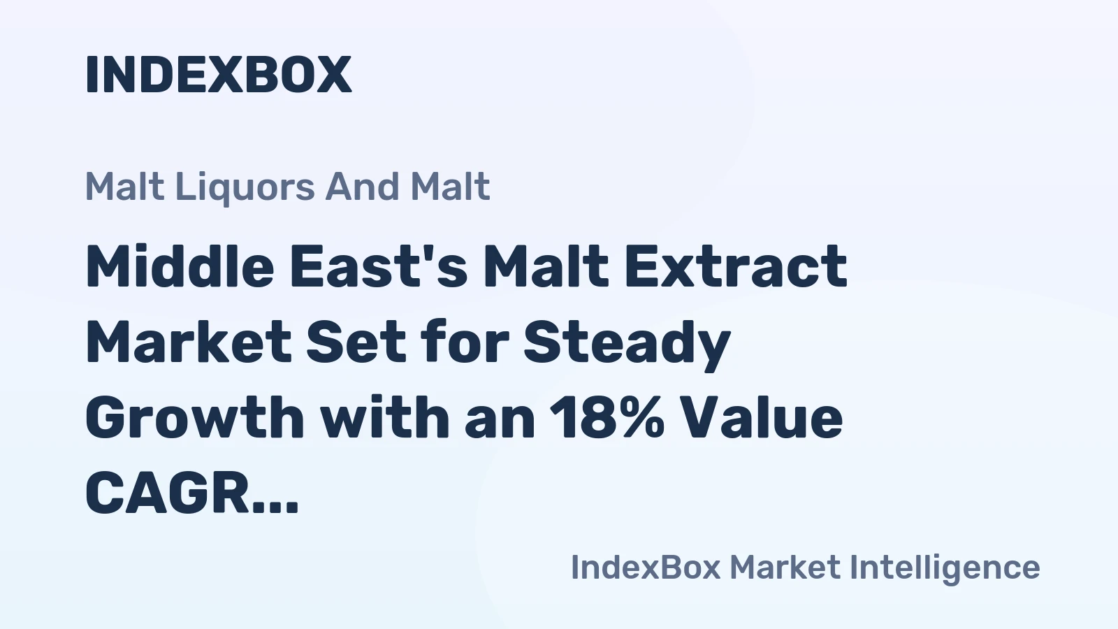 Middle East's Malt Extract Market Set for Steady Growth with an 18% Value CAGR Through 2035